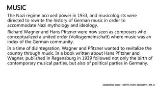 HISTORY IGCSE CONTENT - 20TH CENTURY OPTION - DEPTH STUDY GERMANY: THE ...
