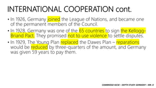 IGCSE REVISION - GERMANY: STRESEMANN AND RECOVERY | PPTX
