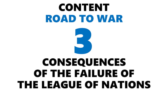 HISTORY IGCSE CONTENT - 20TH CENTURY OPTION - THE ROAD TO WW2 ...
