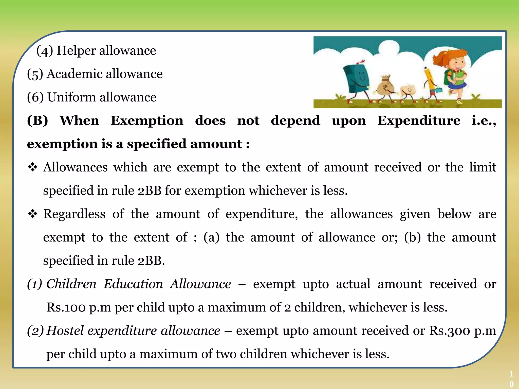 INCOME TAX LAW & PRACTICE - ALLOWANCES | PPTX