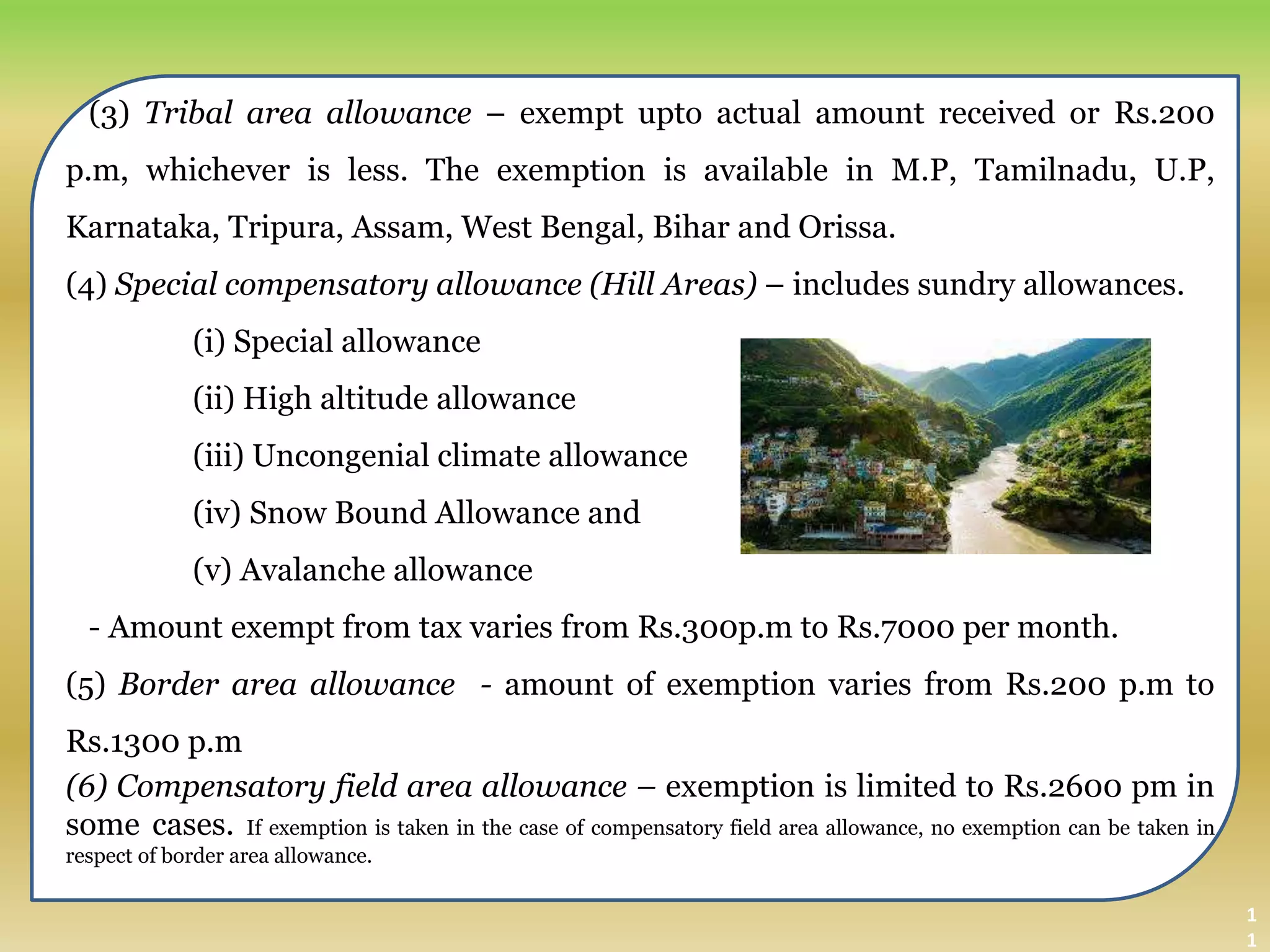 INCOME TAX LAW & PRACTICE - ALLOWANCES | PPTX