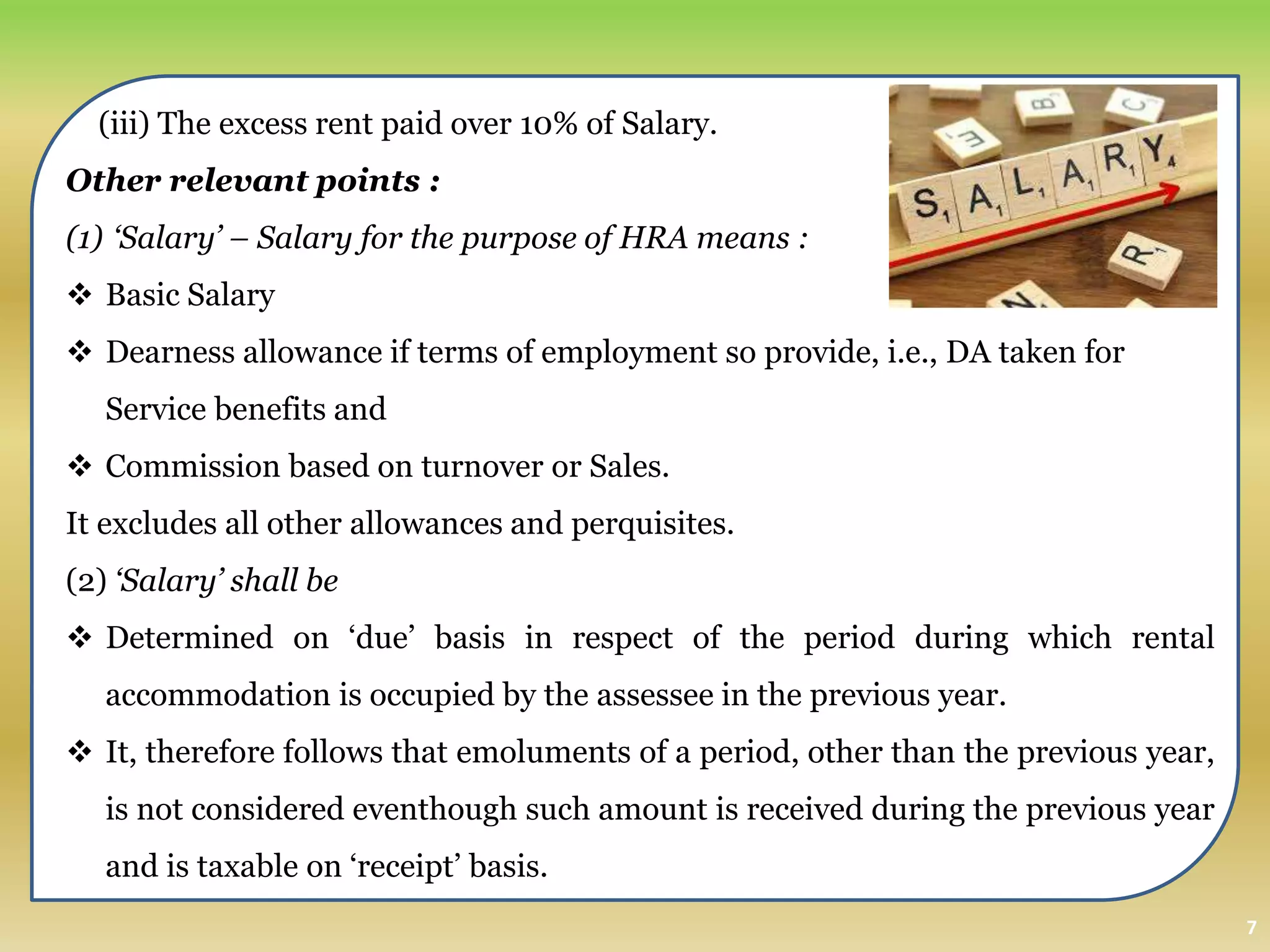 INCOME TAX LAW & PRACTICE - ALLOWANCES | PPTX