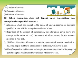 INCOME TAX LAW & PRACTICE - ALLOWANCES | PPTX