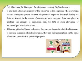 INCOME TAX LAW & PRACTICE - ALLOWANCES | PPTX