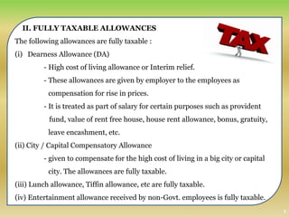 INCOME TAX LAW & PRACTICE - ALLOWANCES | PPTX