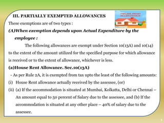 INCOME TAX LAW & PRACTICE - ALLOWANCES | PPTX