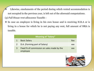 INCOME TAX LAW & PRACTICE - ALLOWANCES | PPTX