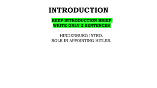 HISTORY IGCSE REVISION - MODEL PAPER 4 - HITLER DOMINATING GERMANY BY ...