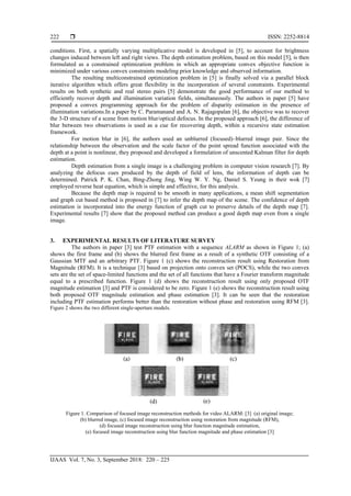 Depth Estimation from Defocused Images: a Survey | PDF