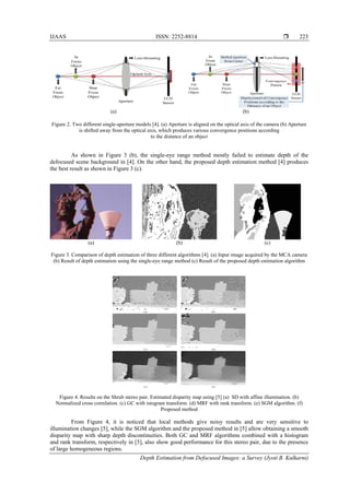 Depth Estimation from Defocused Images: a Survey | PDF