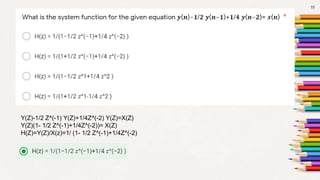 Multiple Choice Questions on DT systems | PPTX