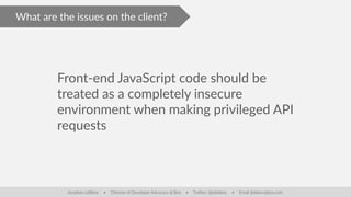 JavaScript App Security: Auth and Identity on the Client | PPT