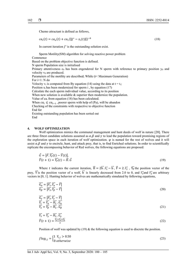 Two bio-inspired algorithms for solving optimal reactive power problem | PDF