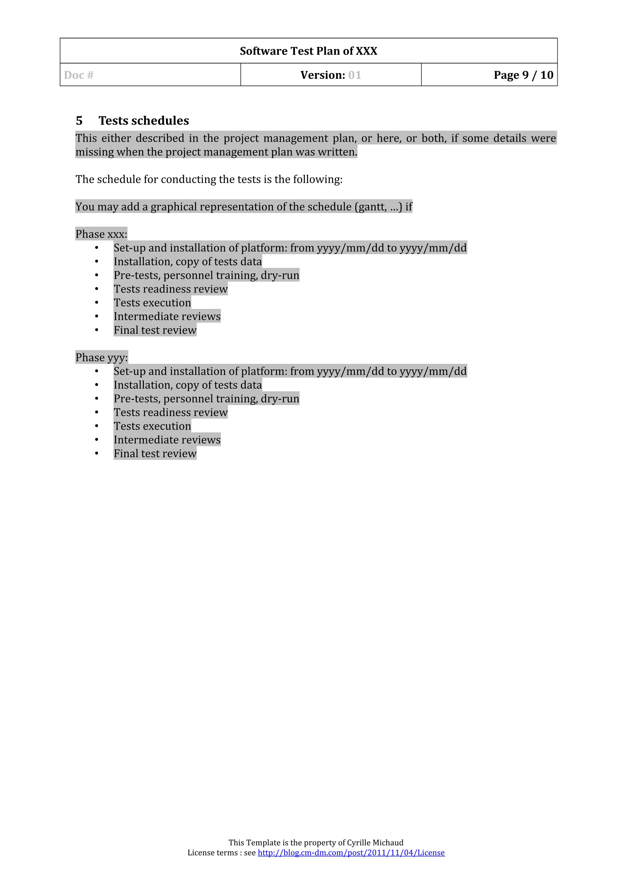 03 software test-plan-template | PDF