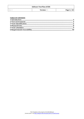 03 software test-plan-template | PDF