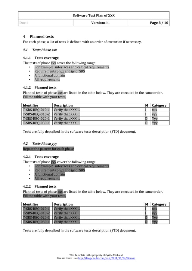 03 software test-plan-template | PDF