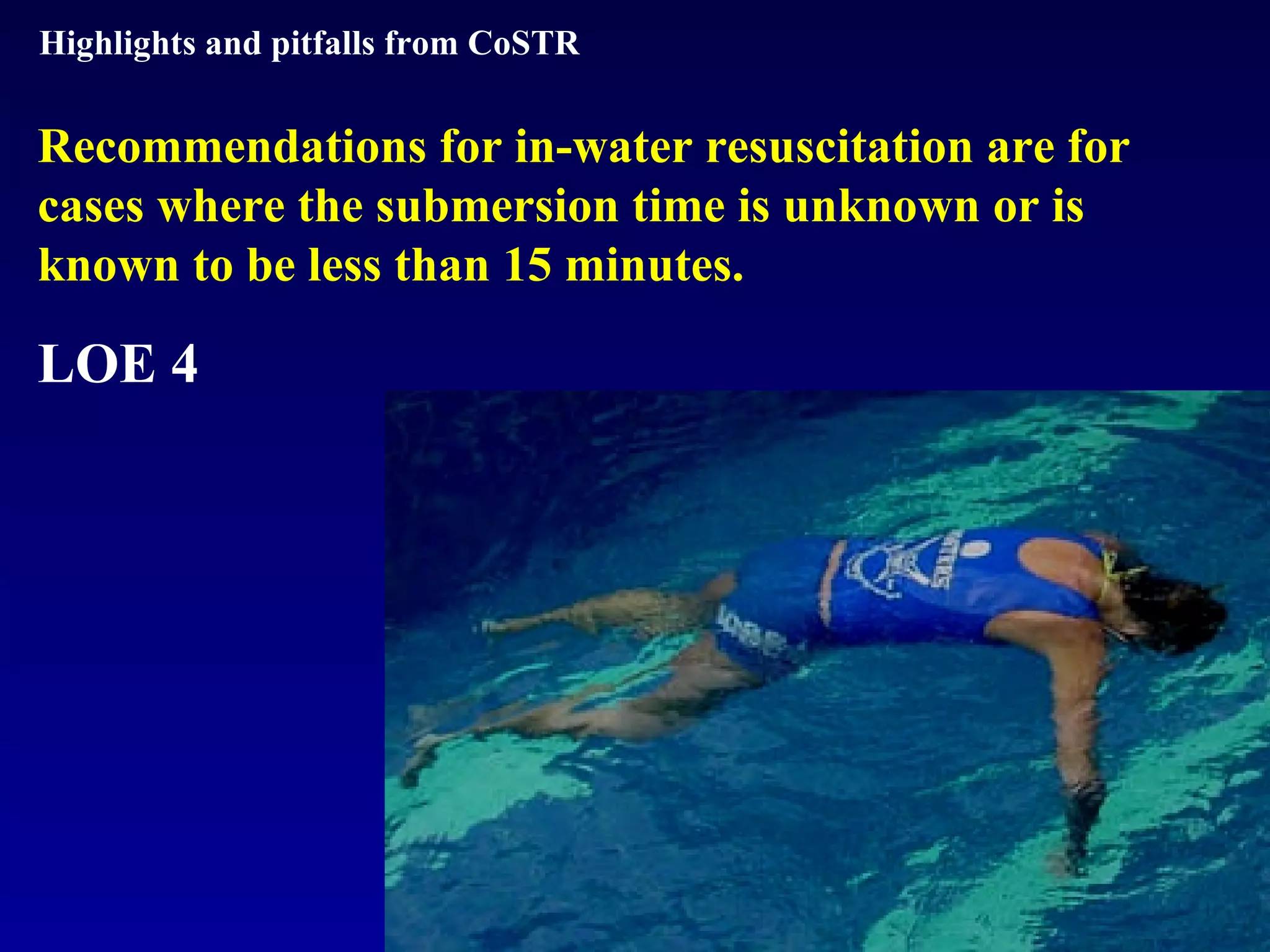 In-water resuscitiation: What are the highlights and pitfalls? | PPS