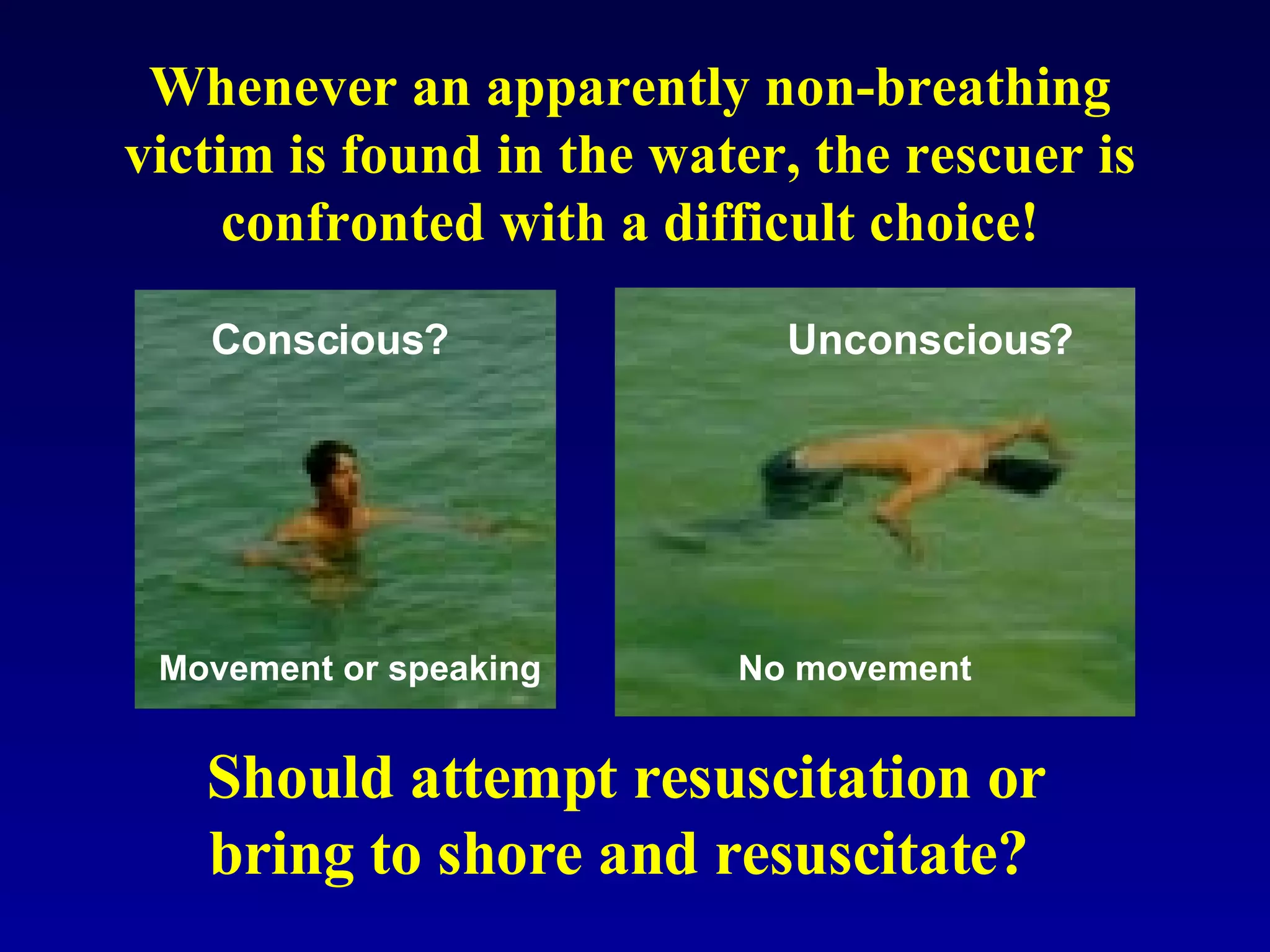 In-water resuscitiation: What are the highlights and pitfalls? | PPS