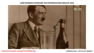 DEPTH STUDY GERMANY: TO WHAT EXTENT DID THE WEIMAR REPUBLIC RECOVER ...