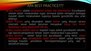 MEMULAI BEST PRACTICE | PPTX