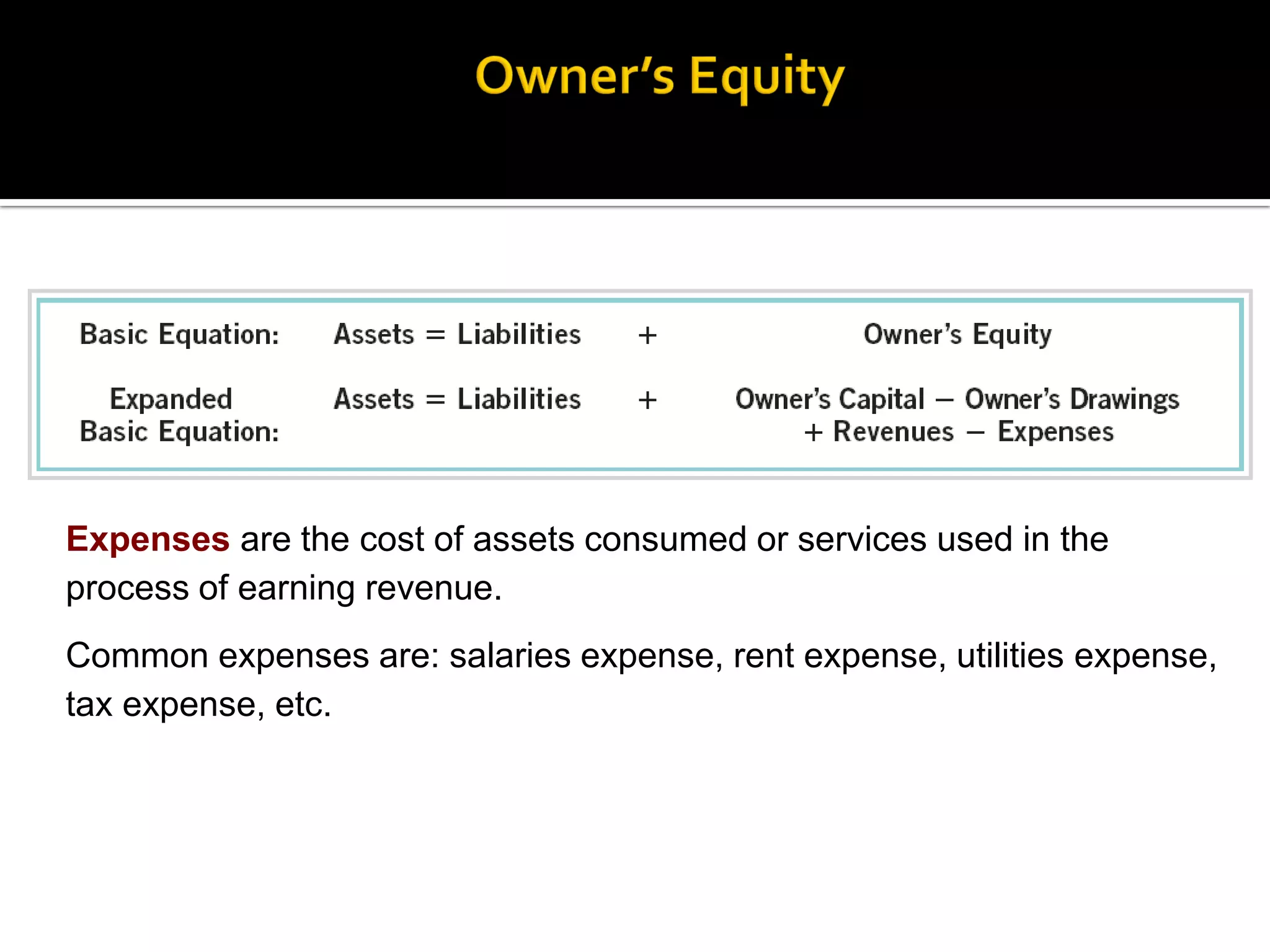 03.the accounting equation | PDF