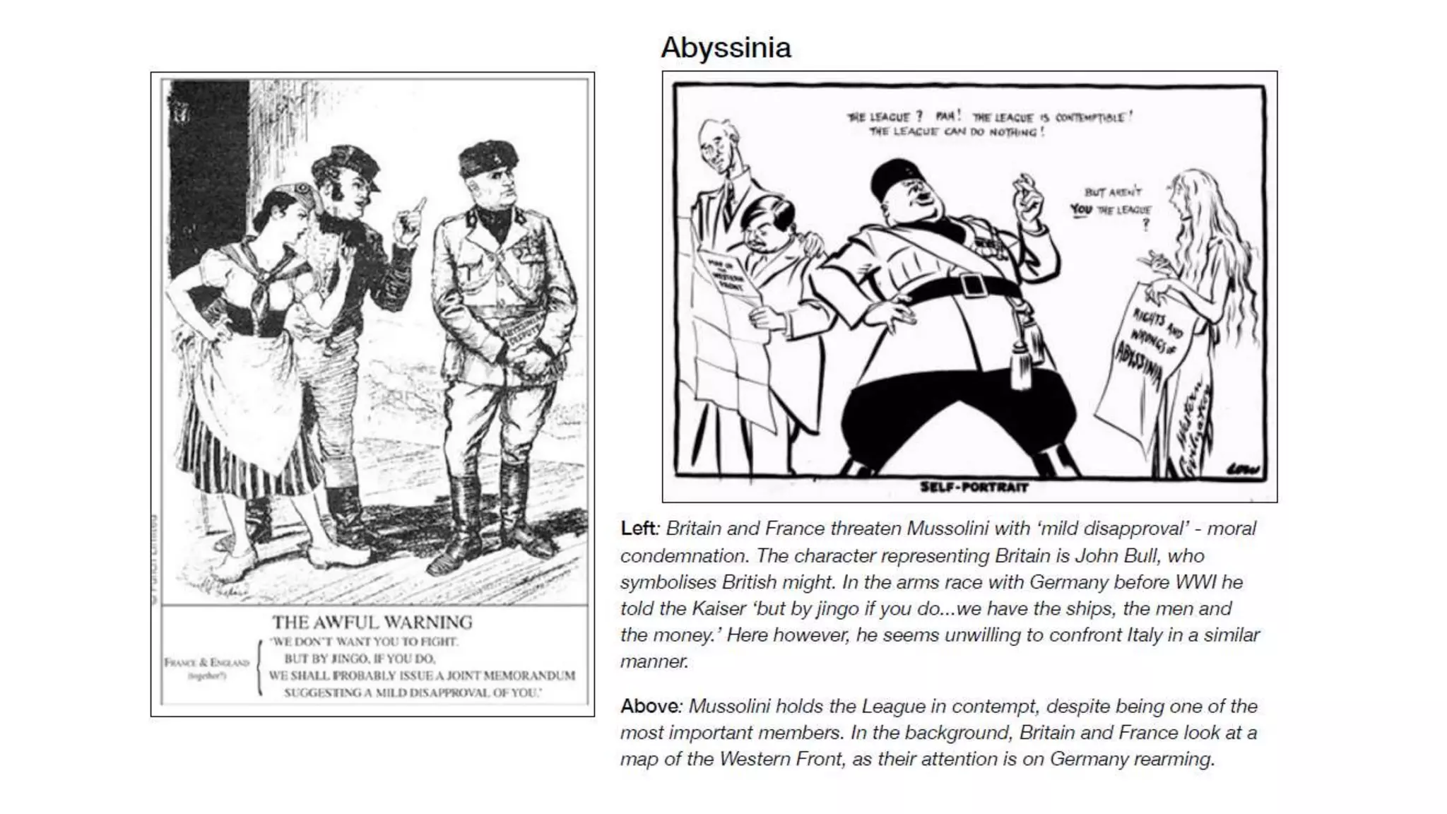 REVISION LEAGUE OF NATIONS - CARTOONS | PPTX