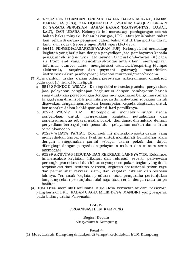 03. lampiran perdes ad pendirian bum desa final | DOCX