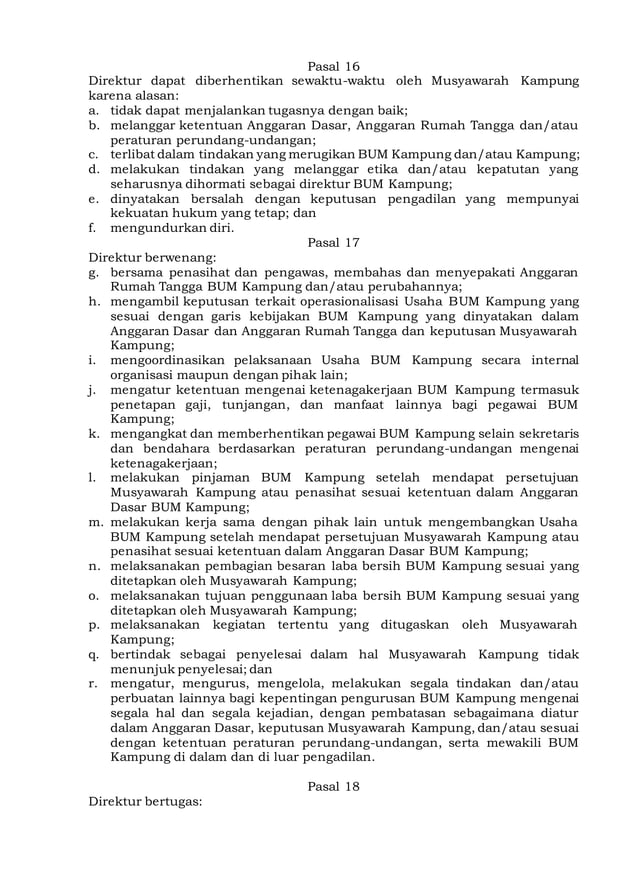 03. lampiran perdes ad pendirian bum desa final | DOCX