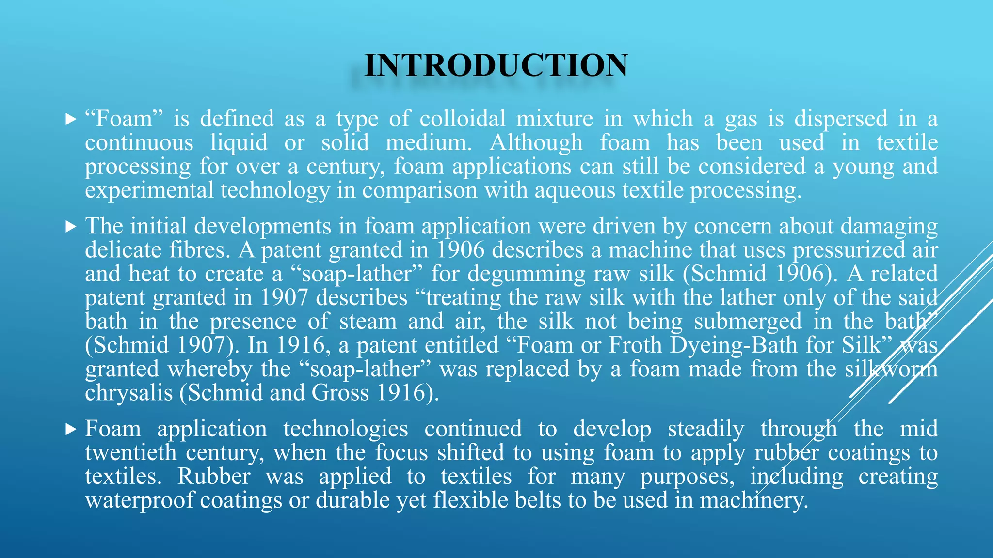 Foam technology of finishing | PPTX
