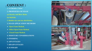 Foam technology of finishing | PPTX