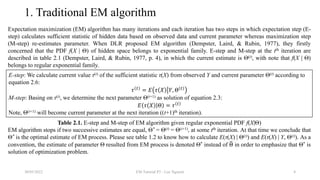 Tutorial on EM algorithm – Part 2 | PPT