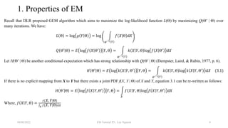 Tutorial on EM algorithm – Part 3 | PPTX | Physics | Science