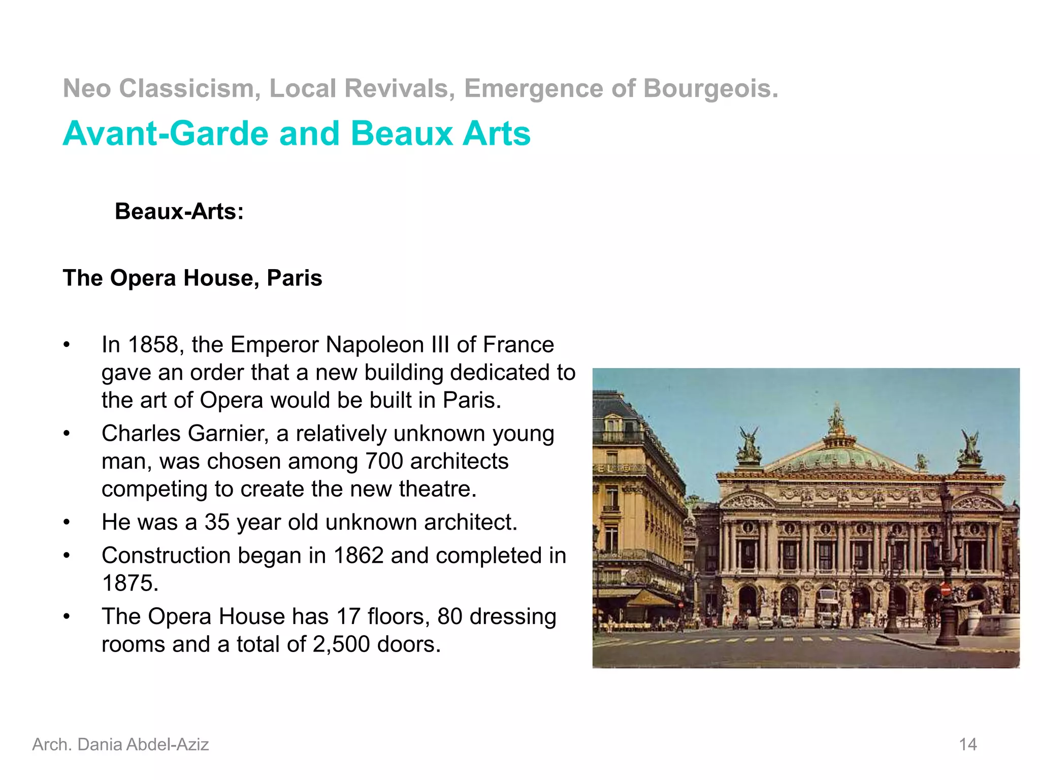 history of contemporary architecture - 03. Avant-Garde and Beaux Arts.ppt