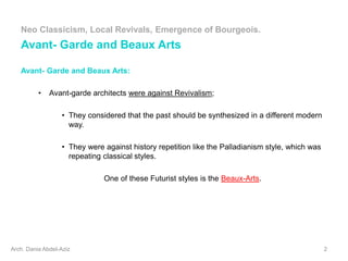 history of contemporary architecture - 03. Avant-Garde and Beaux Arts.ppt