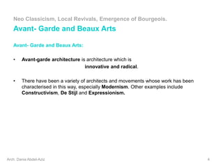history of contemporary architecture - 03. Avant-Garde and Beaux Arts.ppt