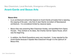 history of contemporary architecture - 03. Avant-Garde and Beaux Arts.ppt