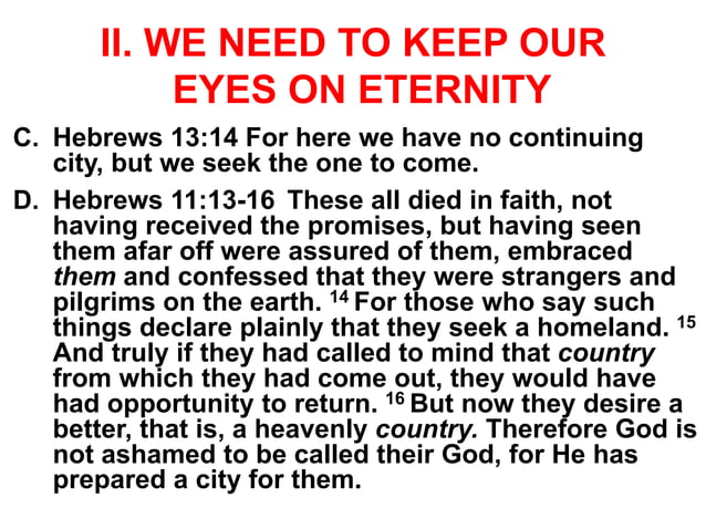 our life vs eternity | PPT