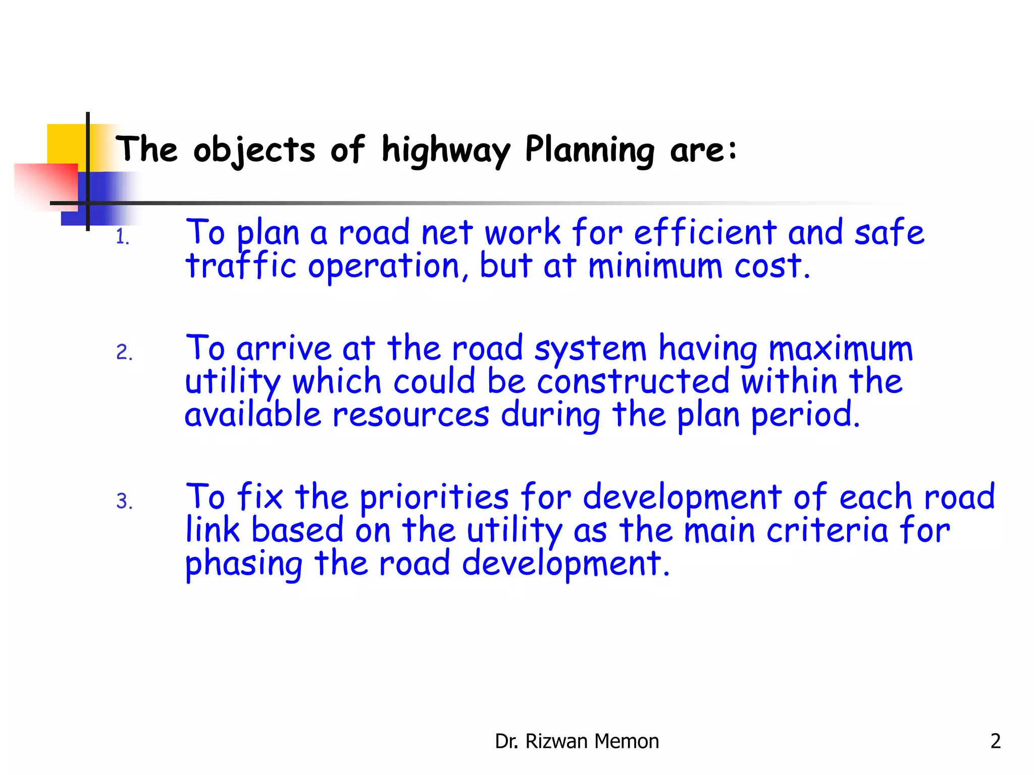 03. Highway Planning and highway components.pptx