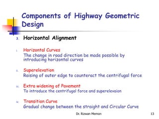 03. Highway Planning and highway components.pptx