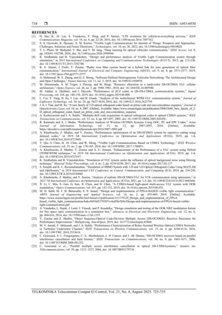 Performance improvements of a VLC system, in a V2X context, using a different multiplexing ...