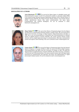 Performance improvements of a VLC system, in a V2X context, using a different multiplexing ...