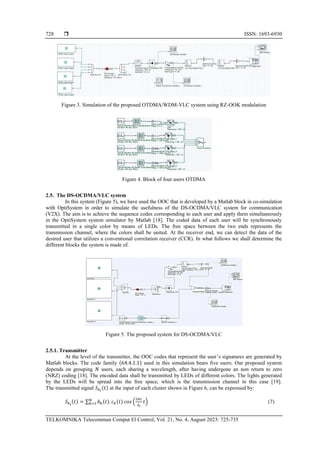 Performance improvements of a VLC system, in a V2X context, using a different multiplexing ...