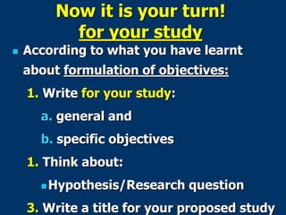 03. Formulation of objectives.ppt