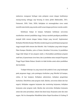 Konsep dan implementasi kurikulum Merdeka belajar kampus Merdeka | PDF