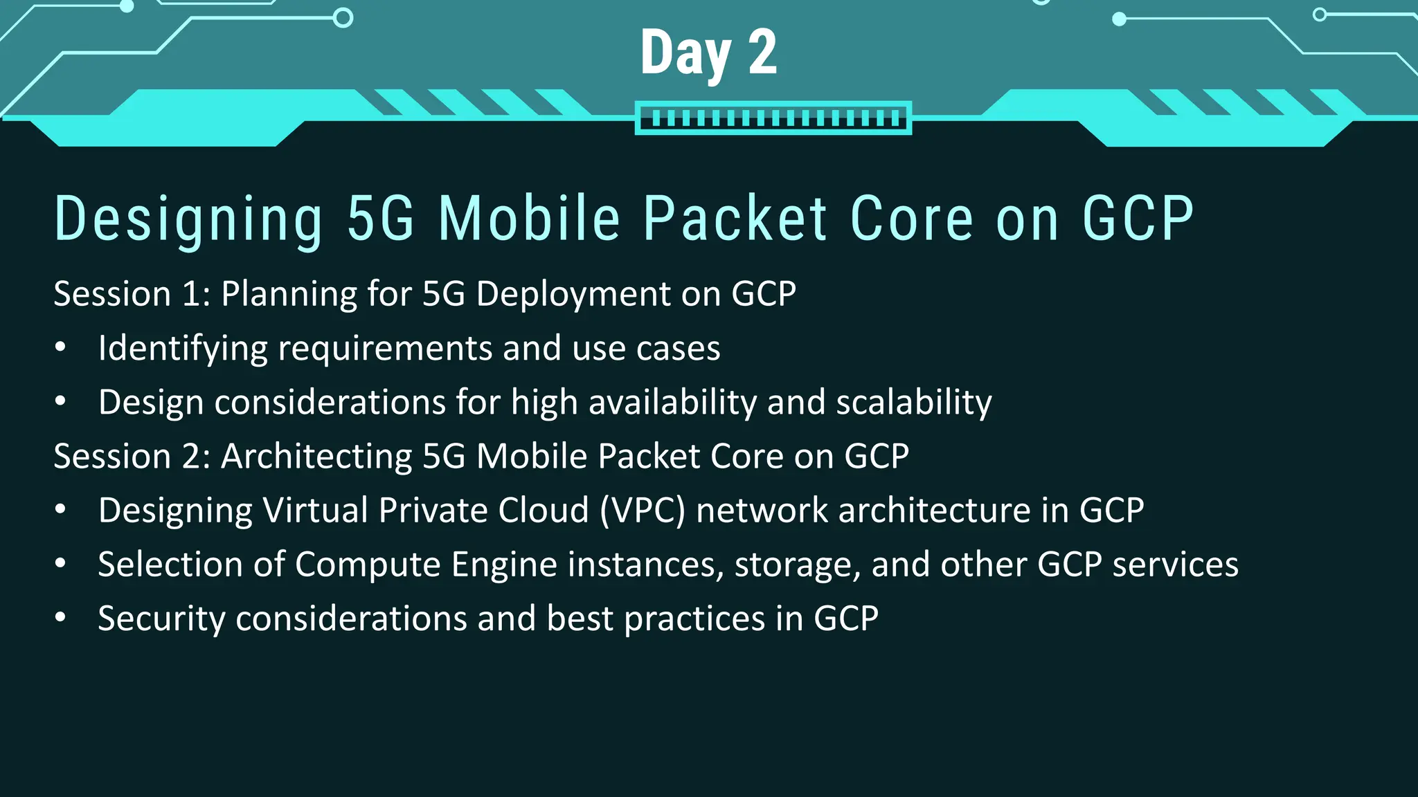 Deploying 5G Packet Core on GCP - Table of Content by TelcoLearn | PDF