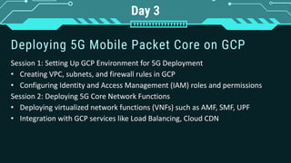 Deploying 5G Packet Core on GCP - Table of Content by TelcoLearn | PDF