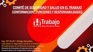 COMITE SEGURIDAD Y SALUD EN EL TRABAJO SST | PDF