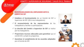COMITE SEGURIDAD Y SALUD EN EL TRABAJO SST | PDF