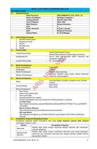 MODUL AJAR BAHASA INDONESIA KELAS 2 KURIKULUM MERDEKA.pdf