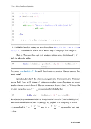 03.01.Menentukan Penyelesaian Persamaan Kuadrat Menggunakan Bahasa ...